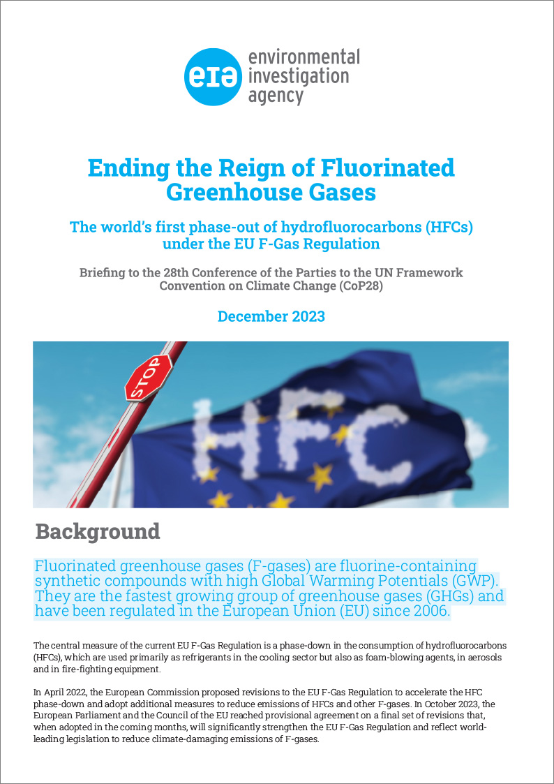 Ending the Reign of Fluorinated Greenhouse Gases - EIA